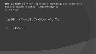 group thoery and character table | PPTX