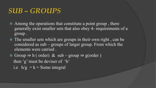group thoery and character table | PPTX