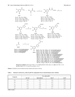 Novel Hybrid Molecules of Isoxazole Chalcone Derivatives: Synthesis and Study of In Vitro ...