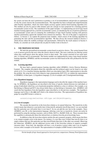 On the benefit of logic-based machine learning to learn pairwise comparisons | PDF