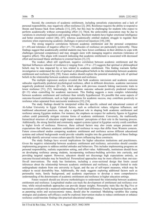 Navigating adversity: the relationship between academic entitlement and ...