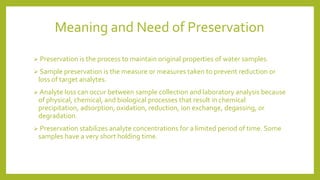 Preservation of samples | PPTX