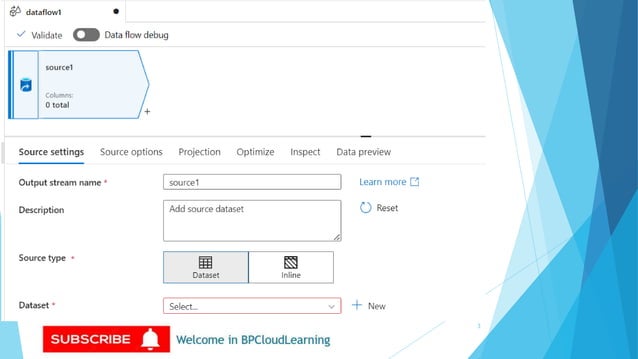 53-Dataset Source and Sink Data flow in Azure Data Factory.pptx