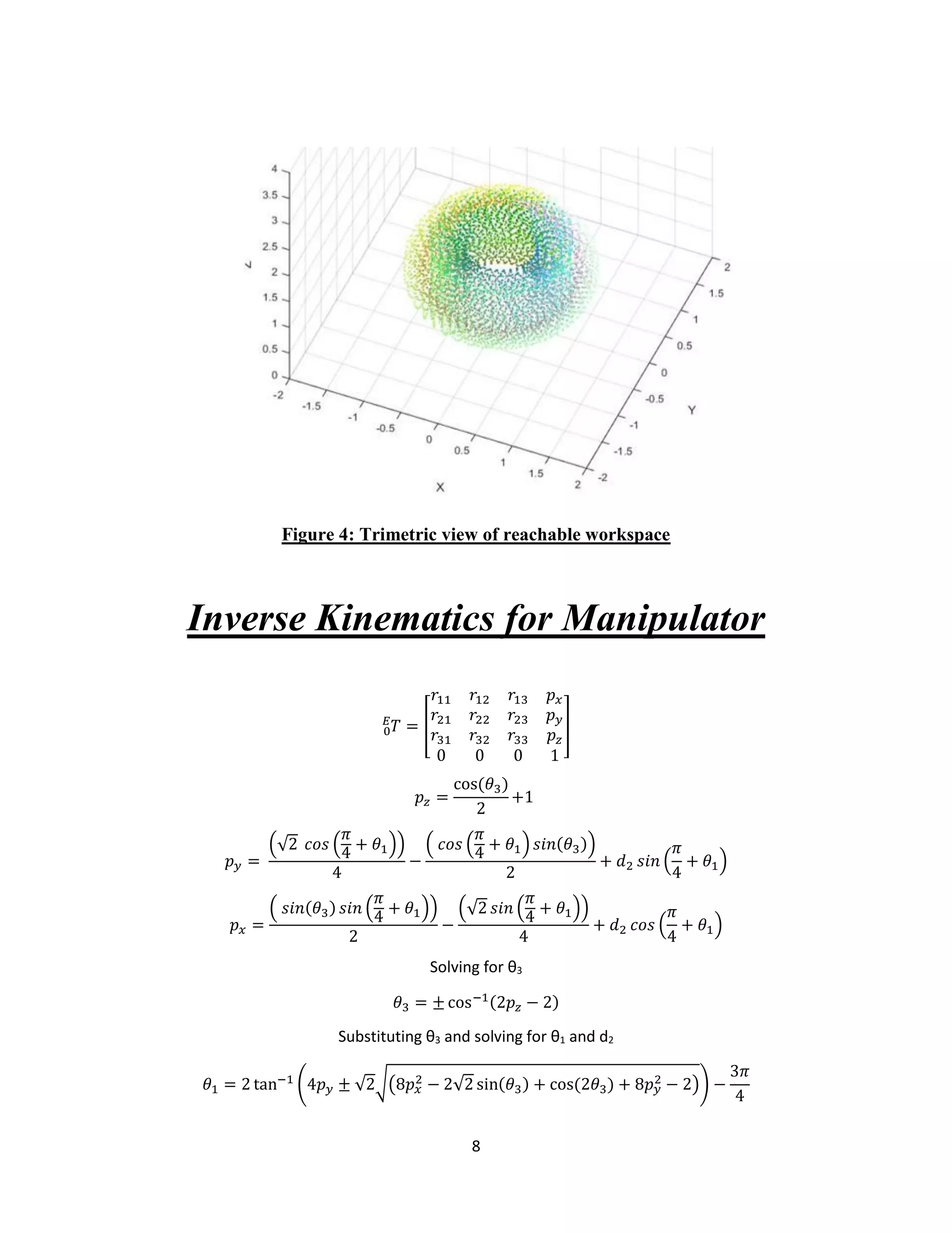 Robotic Manipulator with Revolute and Prismatic Joints | PDF | Physics ...