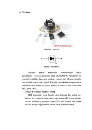 Komponen Komponen Elektronika Daya | PDF