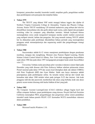 Sejarah eLearning | PDF