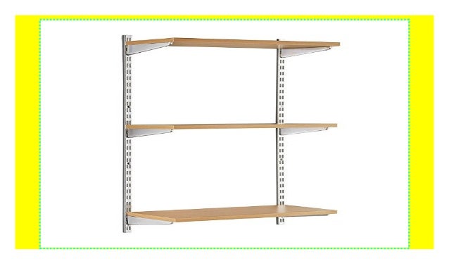 Stabiles Wandregalsystem Twin32 - Wandregalset in Chrom/Eiche ideal