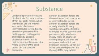 Comprehensive Overview of London Dispersion Forces in Chemistry | PPTX