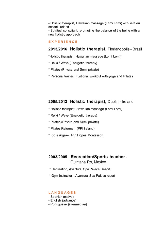 Lola Olivero CV 2016 | DOCX