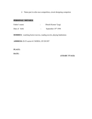 CHARU RESUME | DOC
