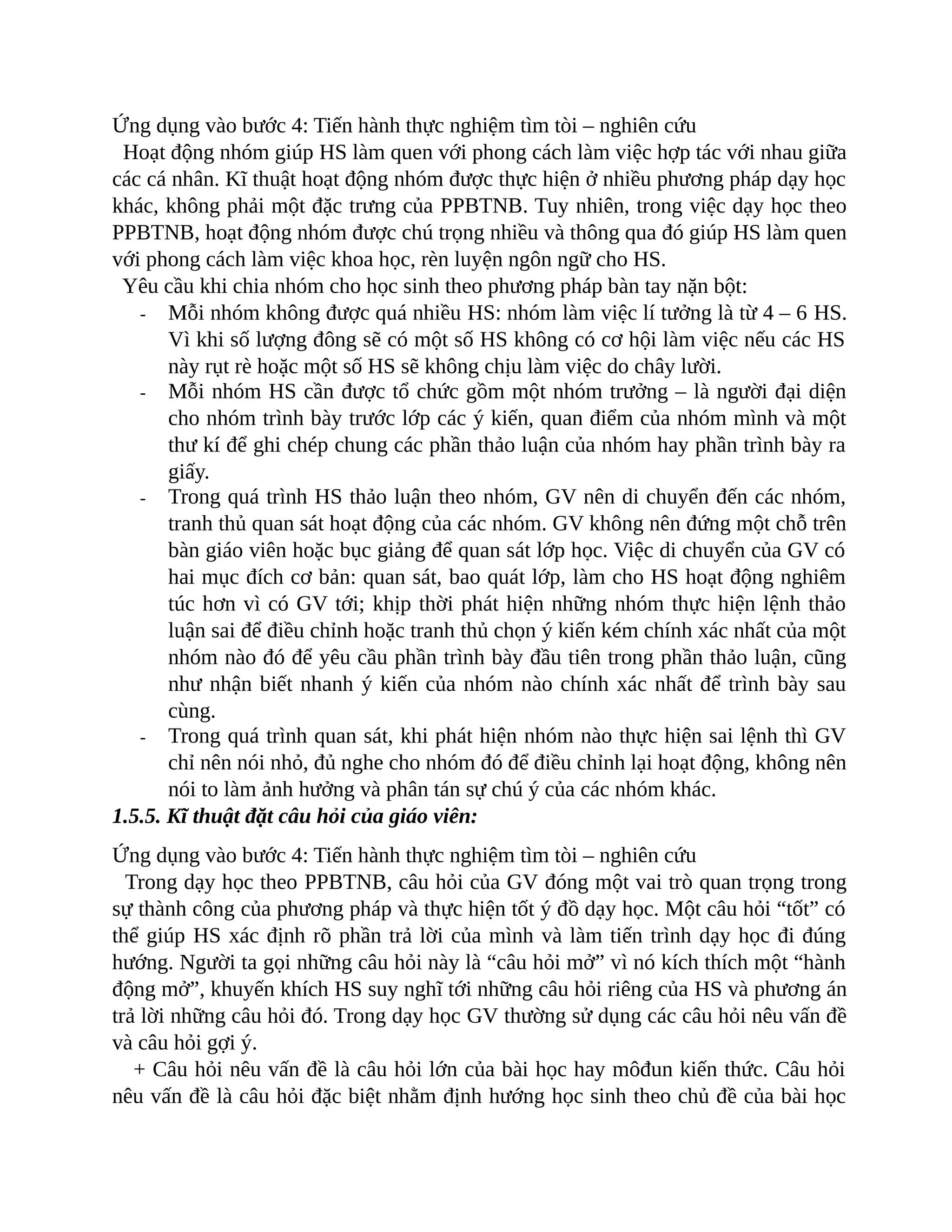 Tiểu luận: PP Bàn tay nặn bột trong dạy học TNXH chủ đề hệ cơ quan lớp 3 | PDF