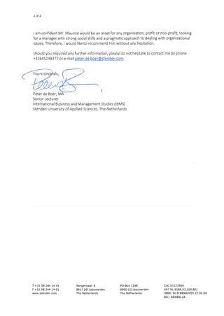 Letter of Reference_Peter de Boer | PDF