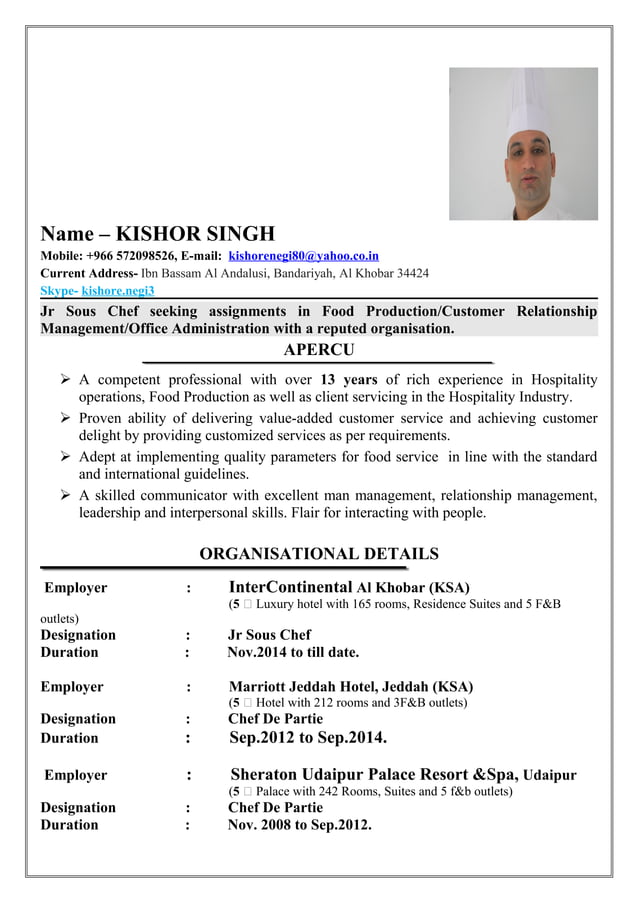 CV Kishor Negi | PDF