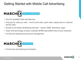 DMS: Opening Workshop with Marchex: Driving Profitable Mobile Marketing Campaigns with Offline ...