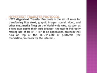 INTRODUCTION TO INTERNET PROTOCOL BY SAIKIRAN PANJALA | PPT