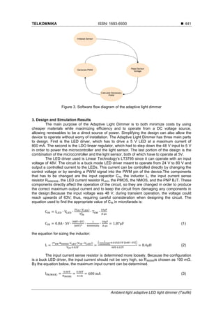 Ambient light adaptive LED light dimmer