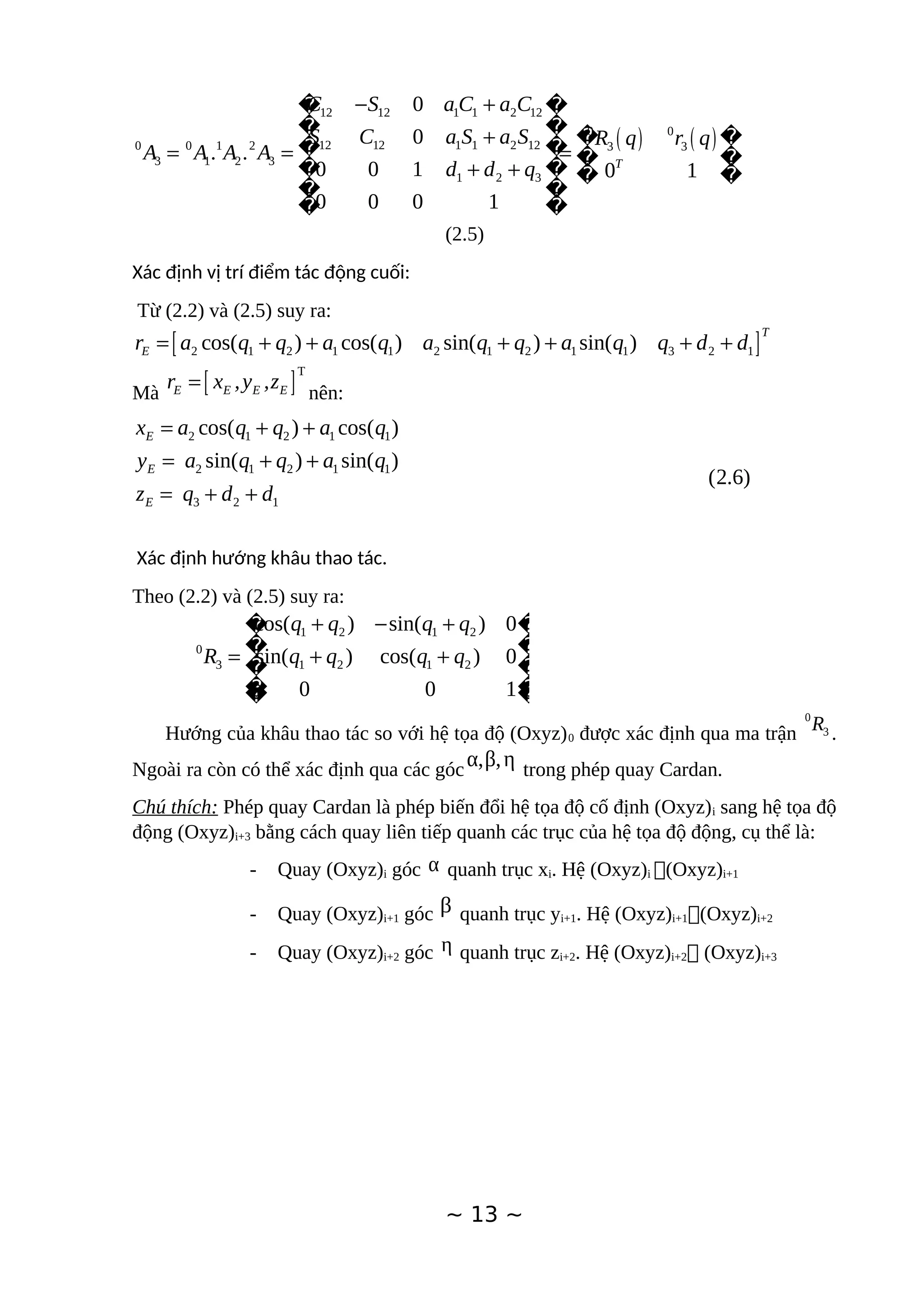BTL TÍNH TOÁN THIẾT KẾ ROBOT GẮP CHI TIẾT | PDF
