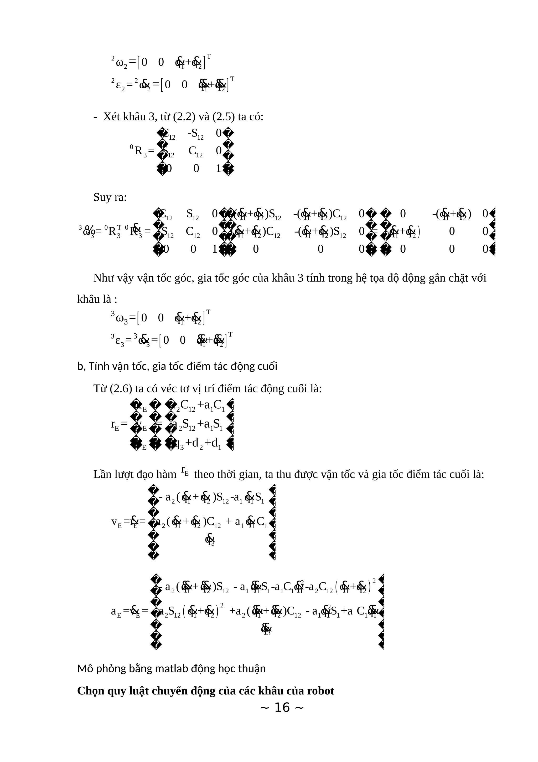 BTL TÍNH TOÁN THIẾT KẾ ROBOT GẮP CHI TIẾT | PDF