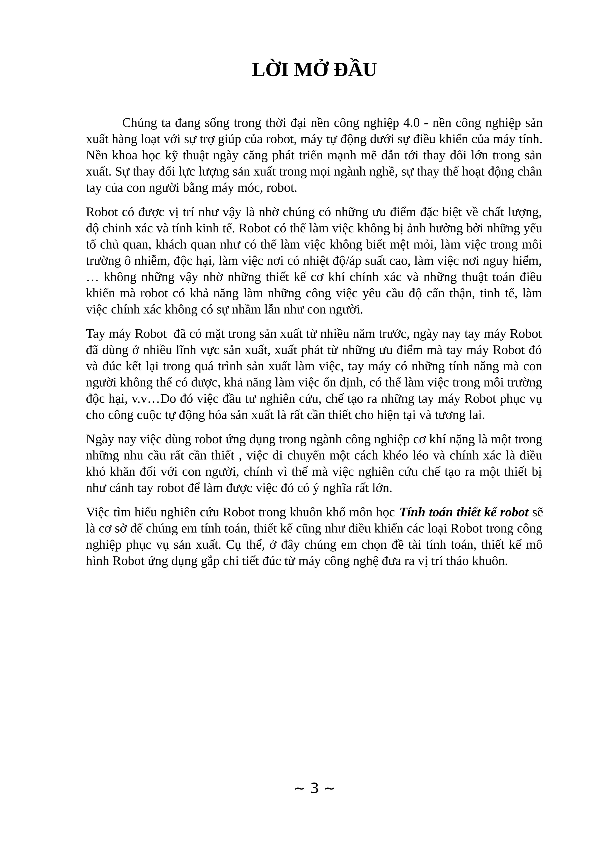 BTL TÍNH TOÁN THIẾT KẾ ROBOT GẮP CHI TIẾT | PDF