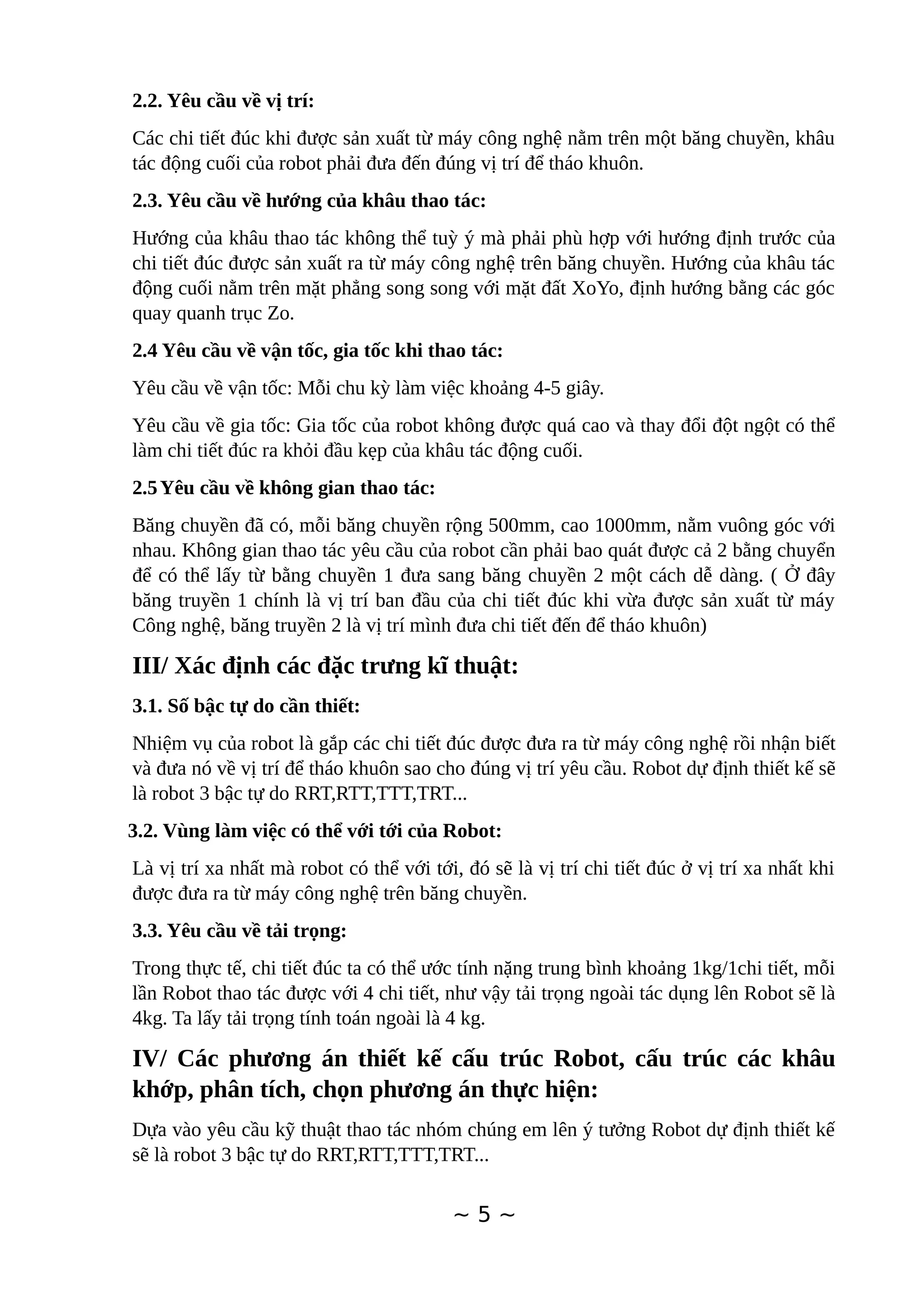 BTL TÍNH TOÁN THIẾT KẾ ROBOT GẮP CHI TIẾT | PDF