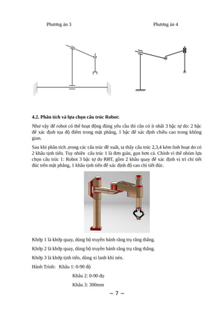 BTL TÍNH TOÁN THIẾT KẾ ROBOT GẮP CHI TIẾT | PDF
