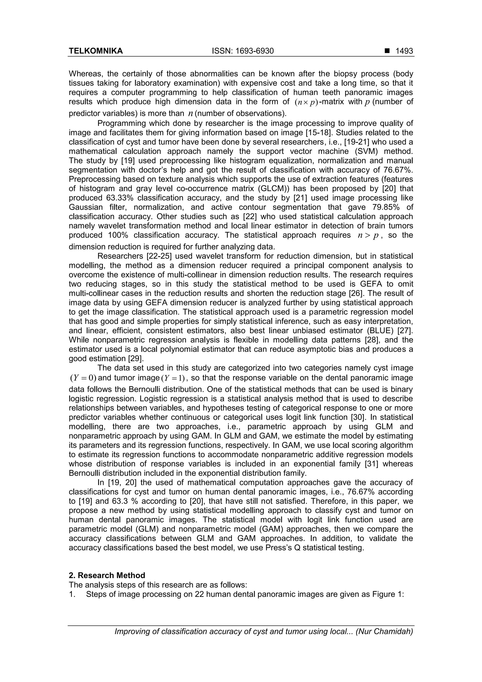 Improving Of Classification Accuracy Of Cyst And Tumor Using Local