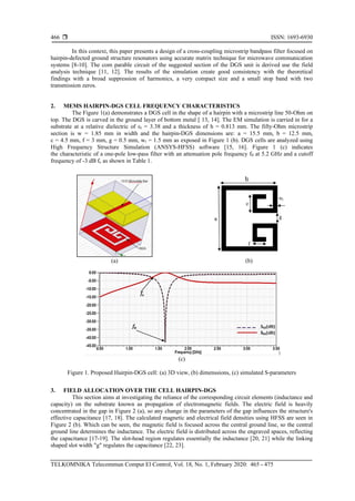 A novel cross-coupled microstrip bandpass filter with hairpin-DGS resonators using coupling ...