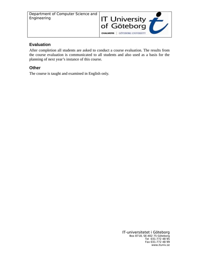 Syllabus-TIG021-Software Processes | PDF
