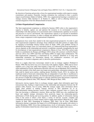 SUPPLY CHAIN INTEGRATION - A COMPETENCY BASED PERSPECTIVE | PDF