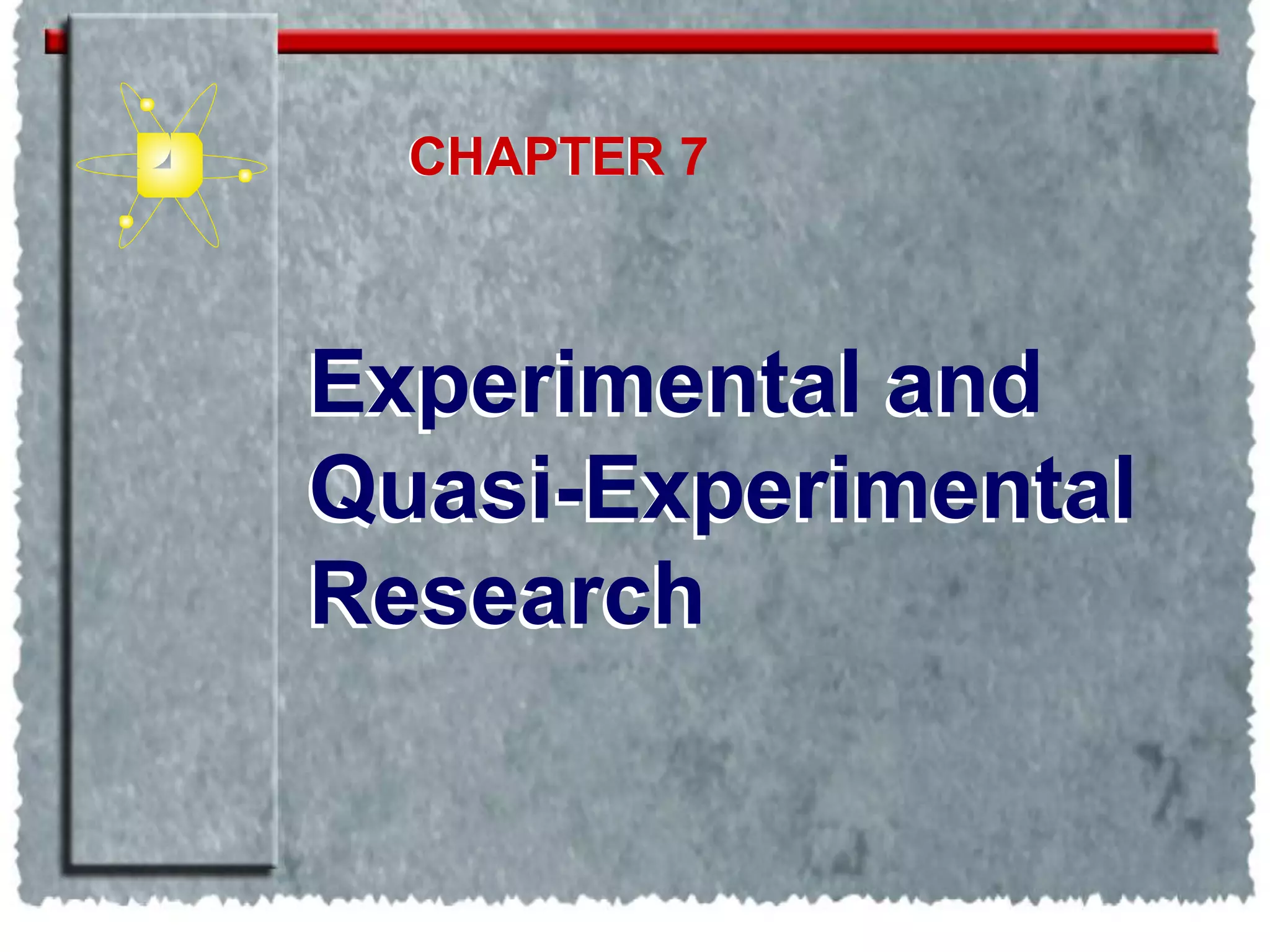 quasi experimental research | PPT