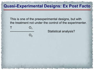 quasi experimental research | PPT