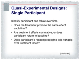 quasi experimental research | PPT