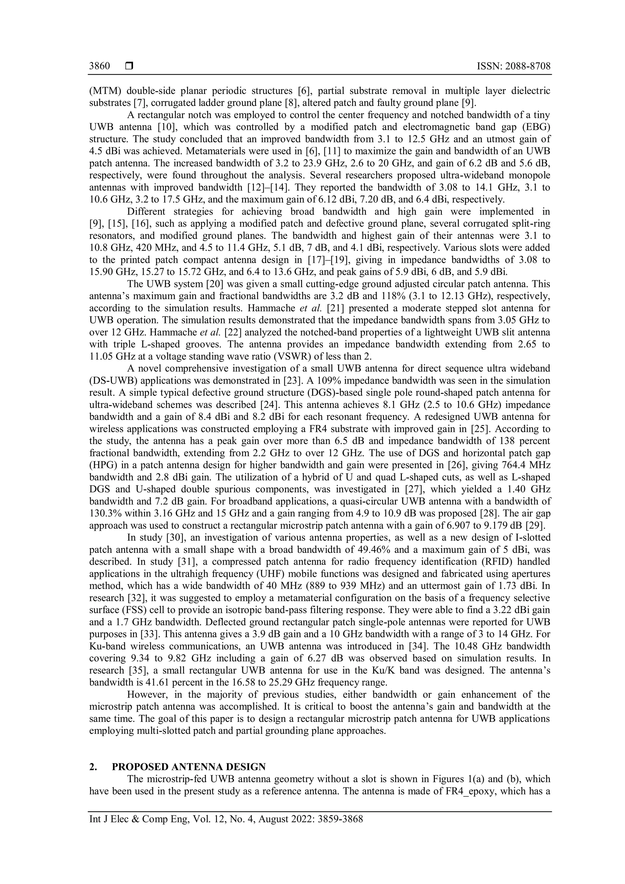 Rectangular microstrip antenna design with multi-slotted patch and ...