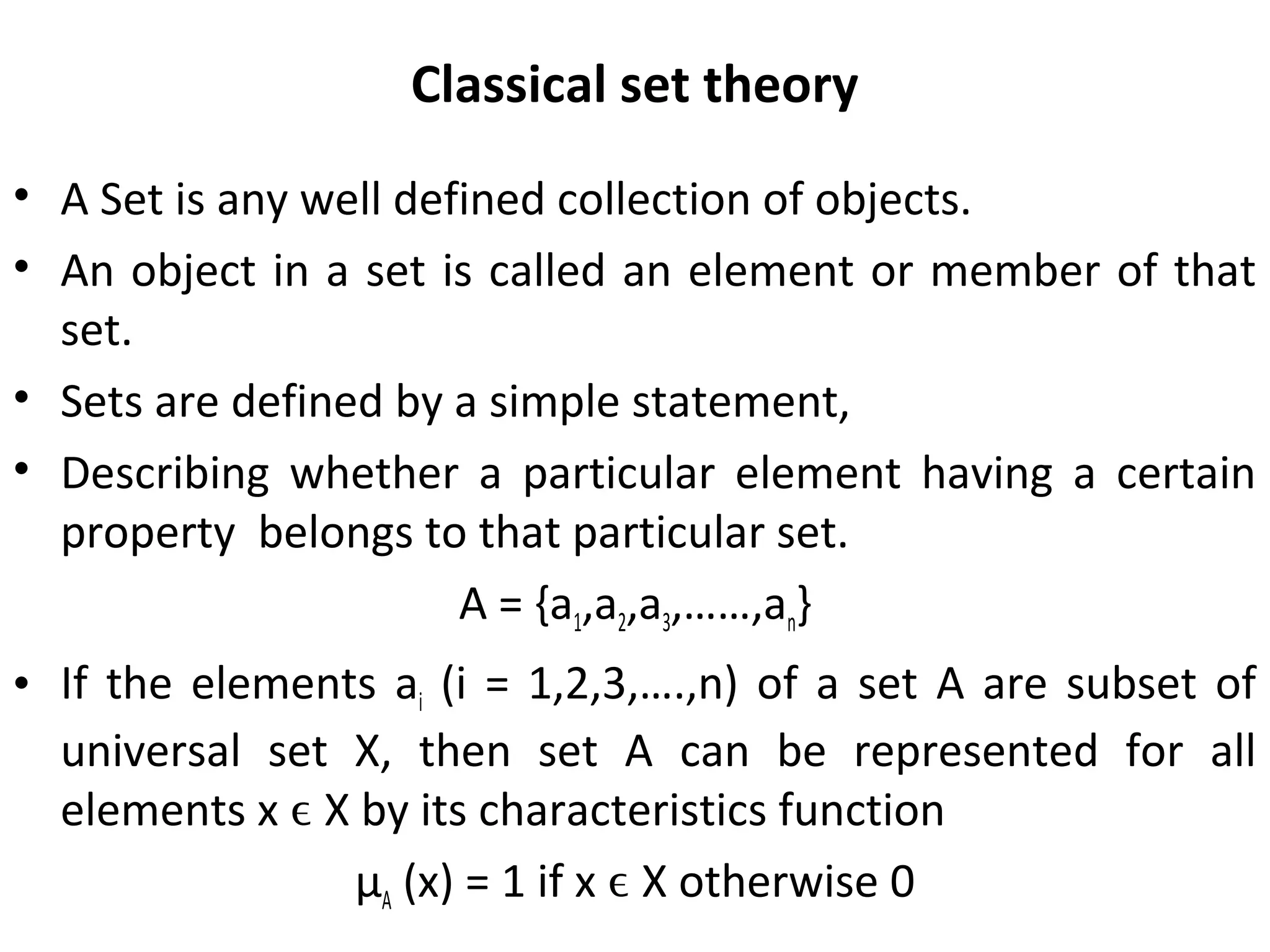 Fuzzy Set Theory | PPT
