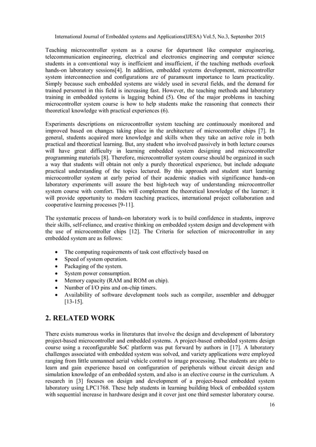 PROJECT-BASED MICROCONTROLLER SYSTEM LABORATORY USING BK300 DEVELOPMENT BOARD WITH PIC16F887 ...