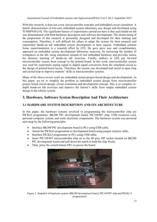 Project-Based Microcontroller System Laboratory Using BK300 Development Board With PIC16F887 ...