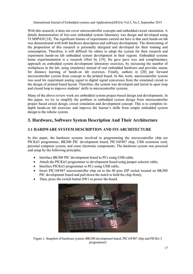 Project-Based Microcontroller System Laboratory Using BK300 Development Board With PIC16F887 ...