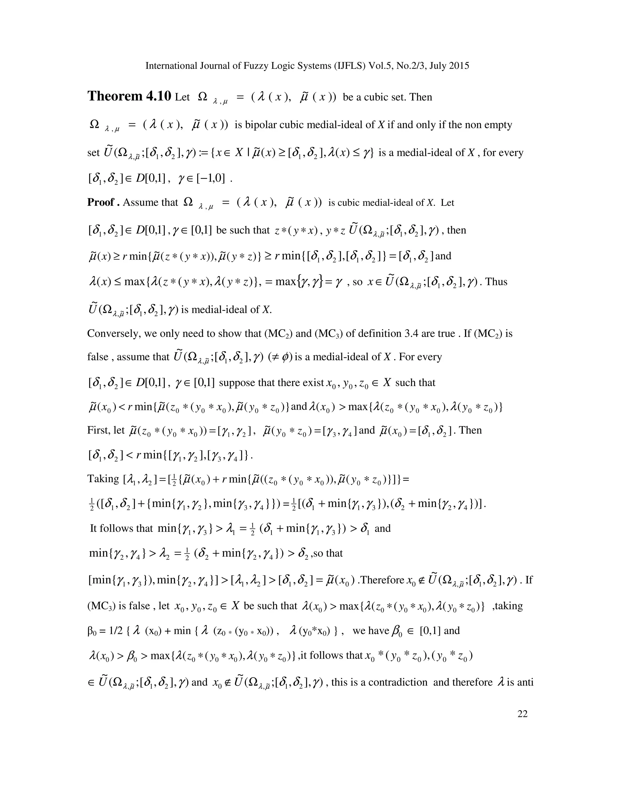 CUBIC STRUCTURES OF MEDIAL IDEAL ON BCI -ALGEBRAS | PDF