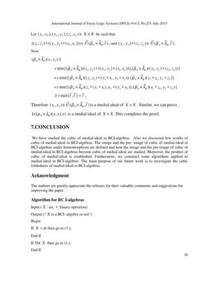 CUBIC STRUCTURES OF MEDIAL IDEAL ON BCI -ALGEBRAS | PDF