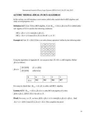 CUBIC STRUCTURES OF MEDIAL IDEAL ON BCI -ALGEBRAS | PDF