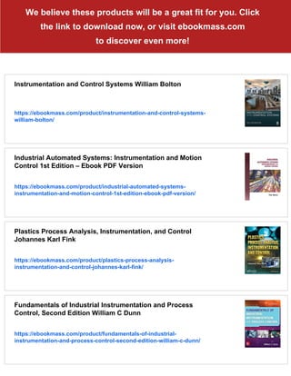 Instrumentation And Control Systems Reddy | PDF