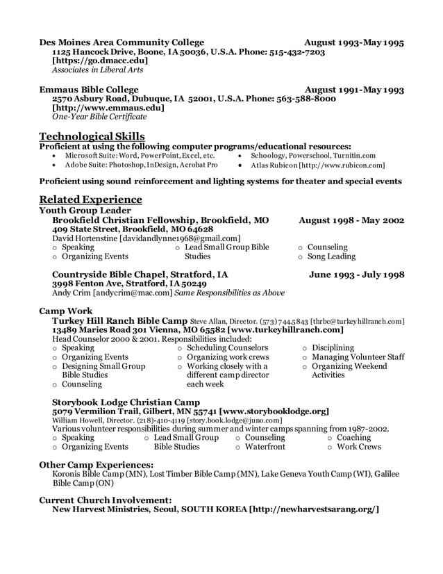 Chad Michael Anderson Resume extended2016 | PDF