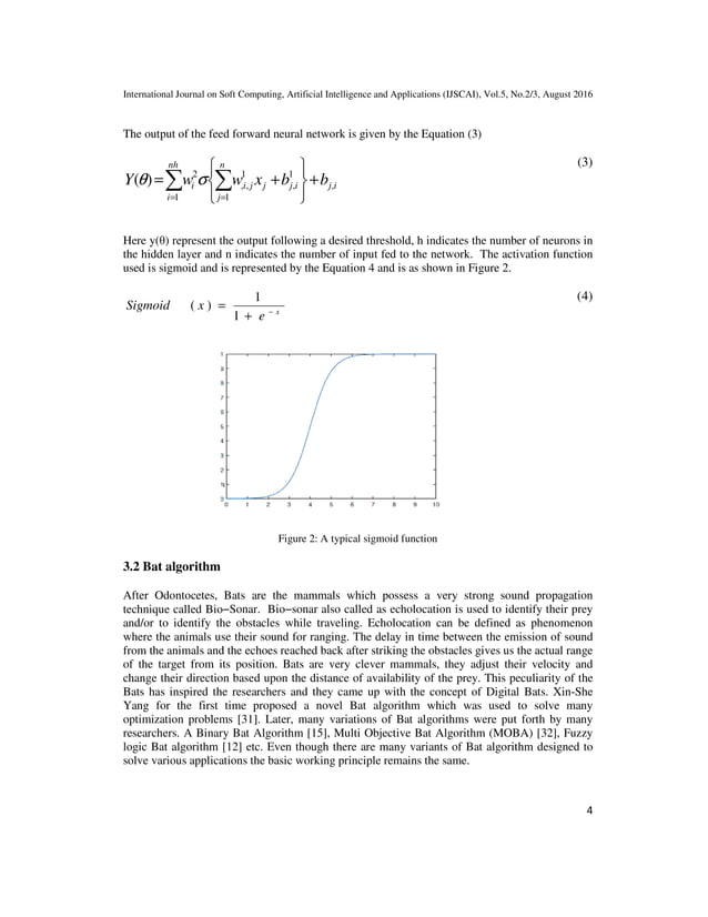 A BINARY BAT INSPIRED ALGORITHM FOR THE CLASSIFICATION OF BREAST CANCER ...