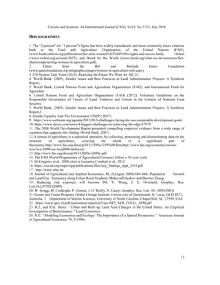 CRITICISMS OF THE FUTURE AVAILABILITY IN SUSTAINABLE GENDER GOAL ...