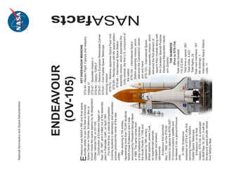 Flights of Space Shuttle Endeavour | PPT