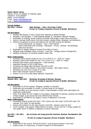 Sameh Nessim CV FV | PDF