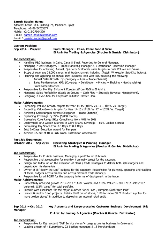 Sameh Nessim CV FV | PDF