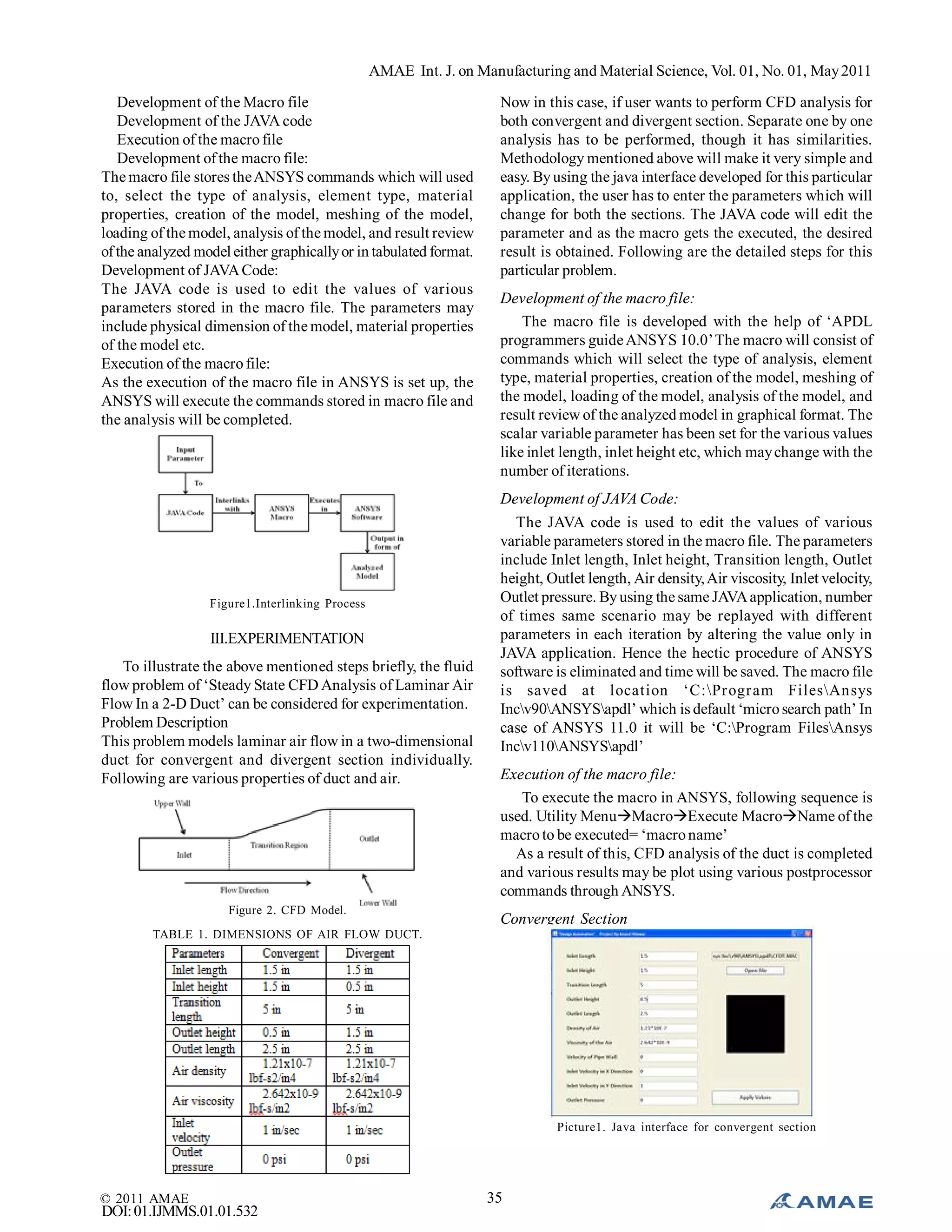 Analysis of 3-D Model in ANSYS 9.0 by Java Program and Macros Using Interlinking Concept ...