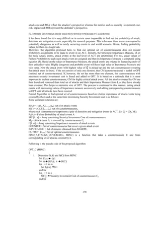 Modeling SYN Flooding DoS Attacks using Attack Countermeasure Trees and Finding Optimal Set of ...