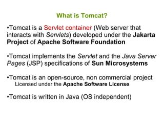 TOMCAT WEB SERVER TECHNICAL BY SAIKIRAN PANJALA | PPT